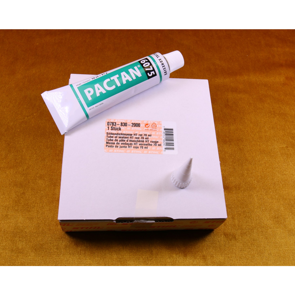 NEU Original Stihl Silicondichtungsmasse Pactan 6075 HT rot 0783 830 ...